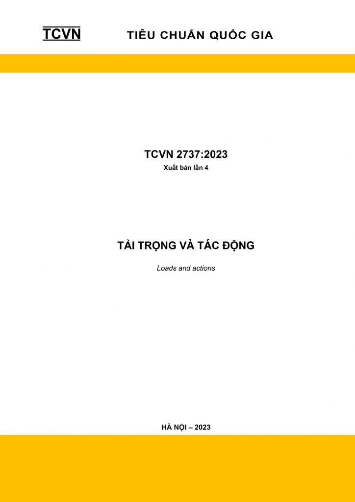 TCVN 2737:2023 Tải trọng và tác động - Kiểm định Xây dựng